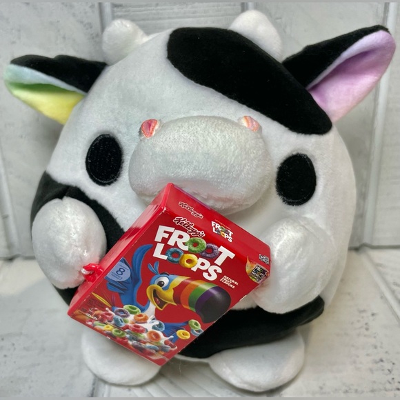 Zuru | Toys | Zuru Snackles Mini Plush Cow Wbox Of Kelloggs Fruit Loops ...